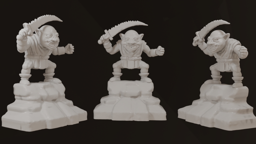 ⚔ Heroquest Goblin (Various Sizes)・Free 3D File for ・Cults