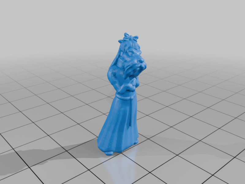 🐕 Mongrelfolk - Dog Girl - Gertruda - 20mm (DND / TTRPG)・Free 3D File ...