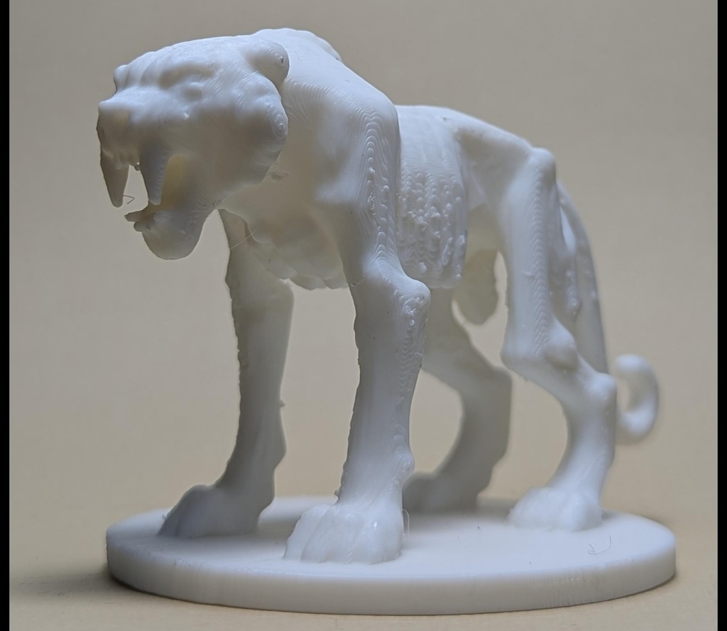 🧟 Zombie Sabertooth Tiger (DND / TTRPG)・Free STL File for 3D printing・Cults