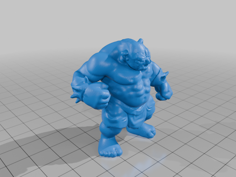 👹 Ogre #3 50mm (DND / TTRPG)・Free 3D File for ・Cults