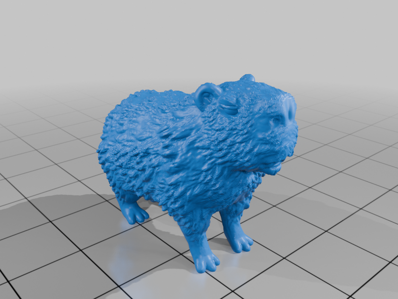 🎲 Capybara Mount 20mm, 25mm & 50mm (DND / TTRPG)・Free 3D File for ・Cults