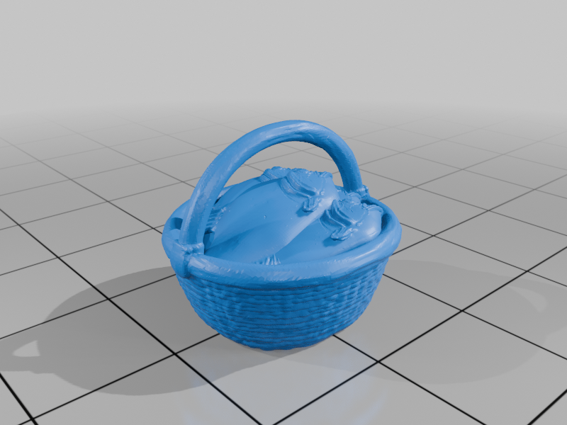 🧺 Basket, Crate, Barrel of Fish (DND / TTRPG)・Free 3D File for ・Cults