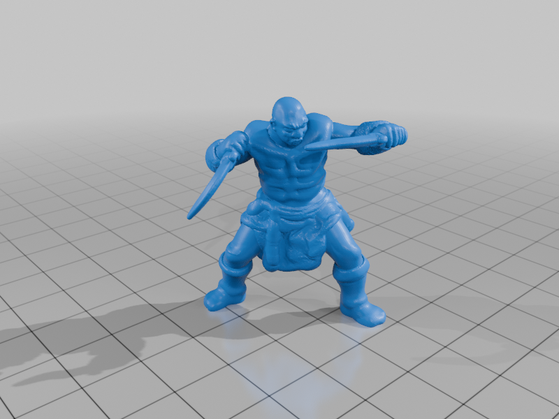 👽 Goliath, Human Rogue / Bandit (32mm+40mm) (DND / TTRPG)・Free 3D File ...