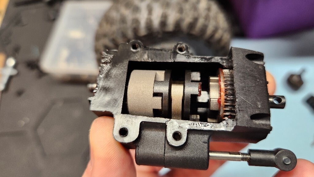 🚁 SCX10 Pro transmission front dig conversion・Free 3D File for ・Cults