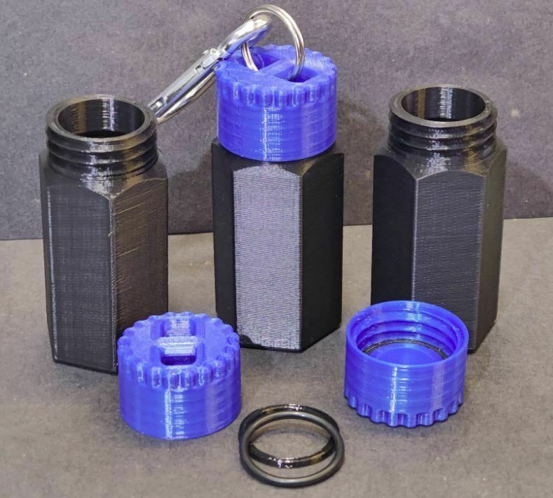 STL file waterproof keychain container / Portable ashtray | 104 🗝️・3D ...