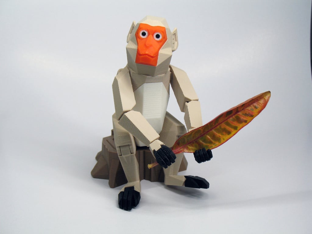 3D printed Bing-shen year of Formosan monkey・Cults