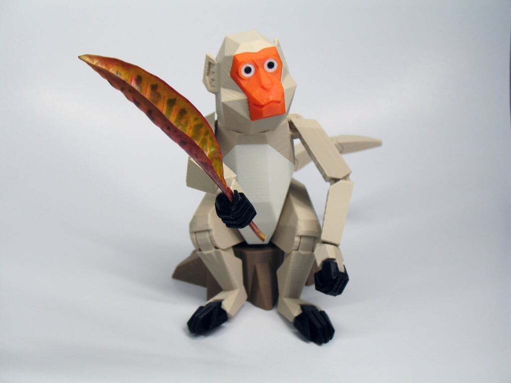 3D printed Bing-shen year of Formosan monkey・Cults