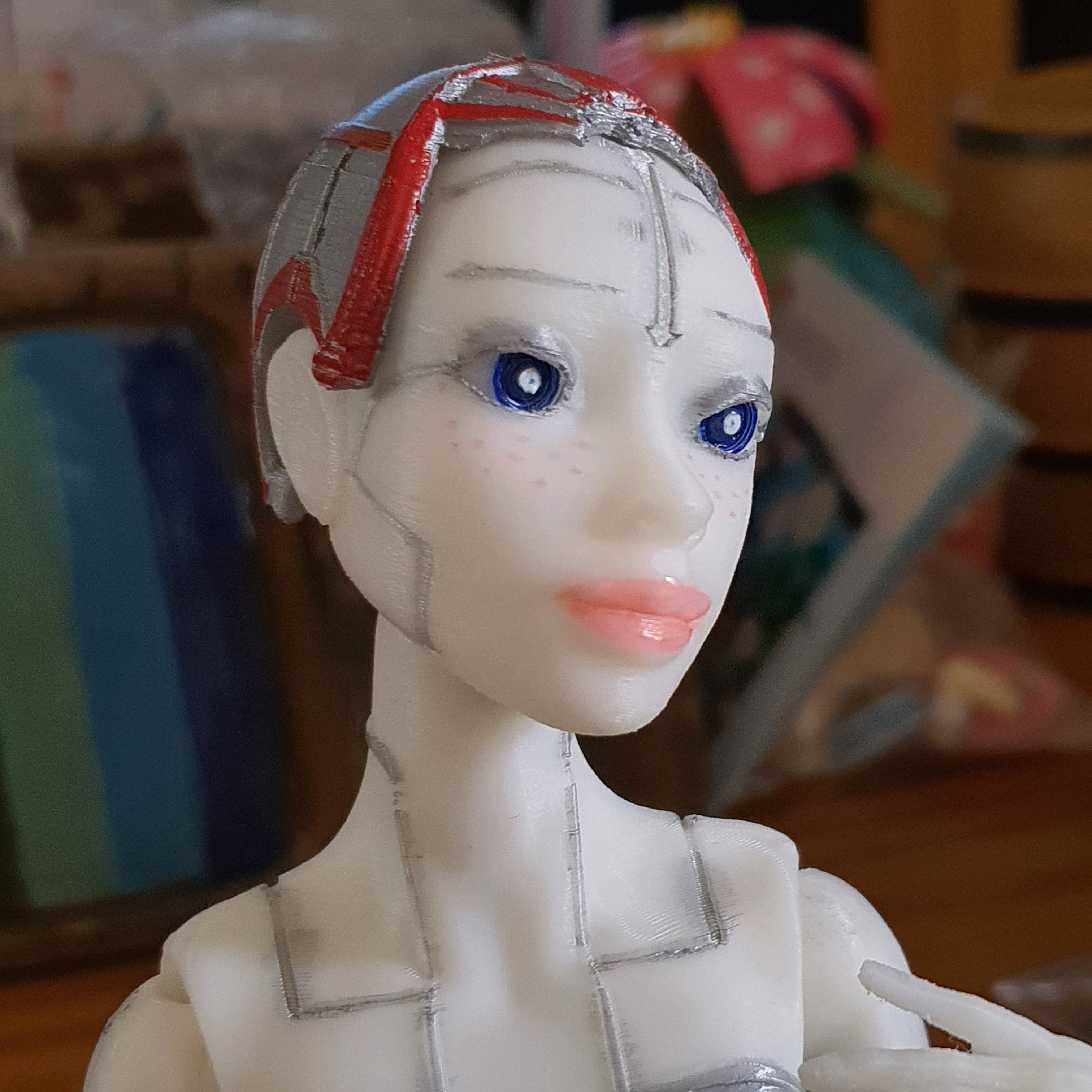 3D printable Robot woman "Robotica"・Cults