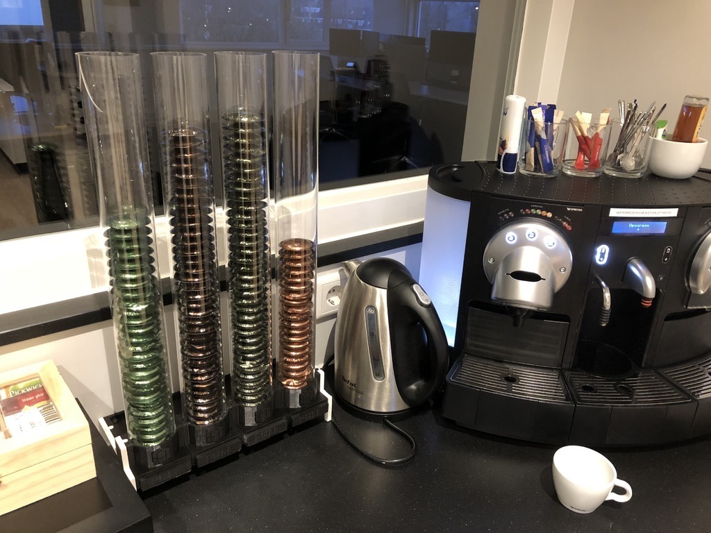 Free 3D file Nespresso coffee pad dispenser ☕・3D print design to ...