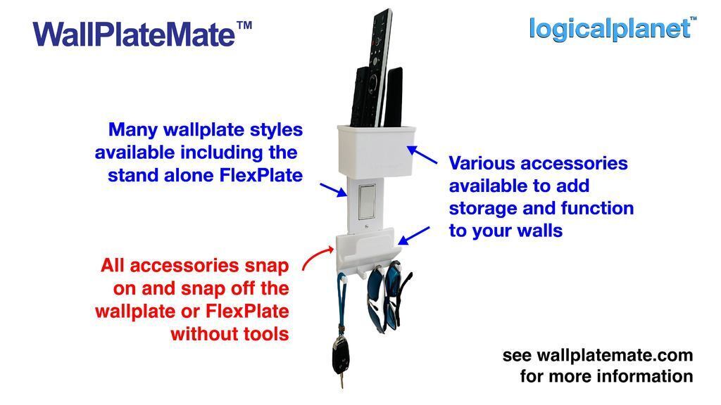 Free 3D file WallPlateMate and FlexPlate wall-mounted accessory system 🏢 ・3D printer model to ...