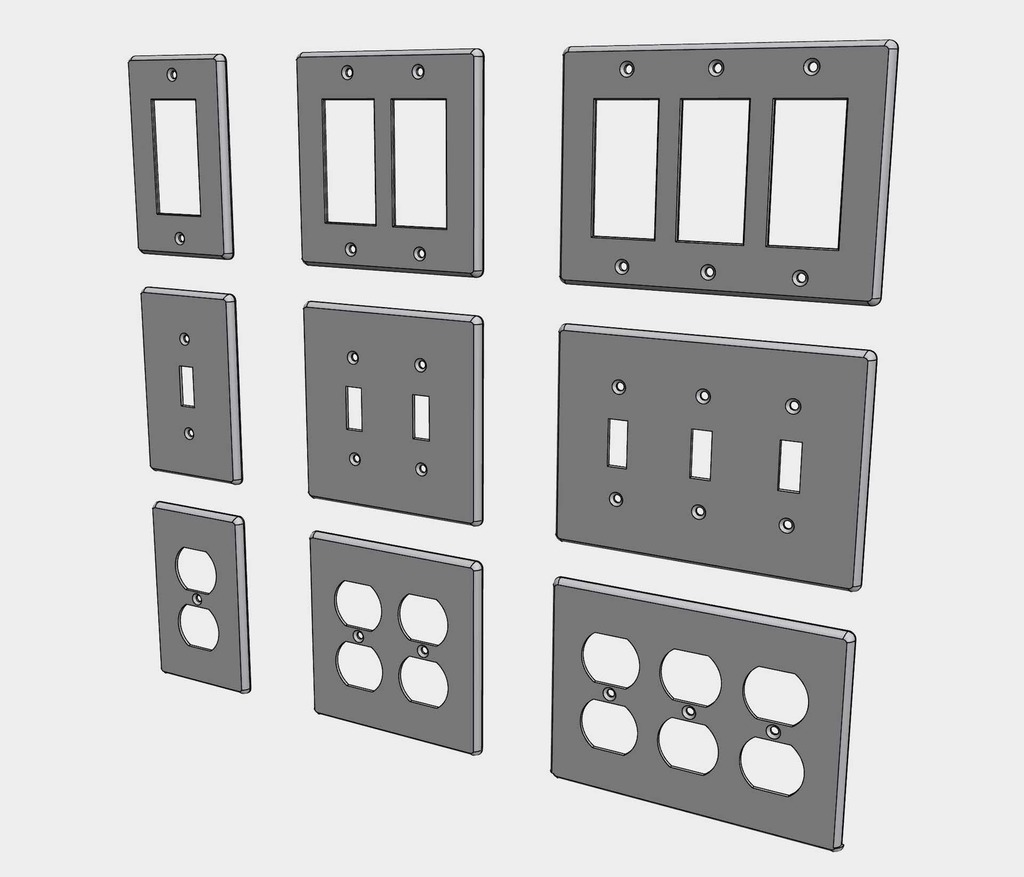 Free 3D file WallPlate replacements ⚙️ ・3D printer design to download・Cults