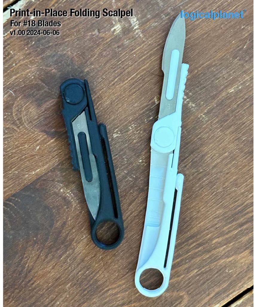Archivo 3D gratis Print-in-Place Folding Scalpel 🔪 ・Modelo para ...