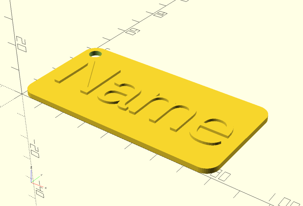 🔑 Nametag - Customizable・Free 3D File for ・Cults