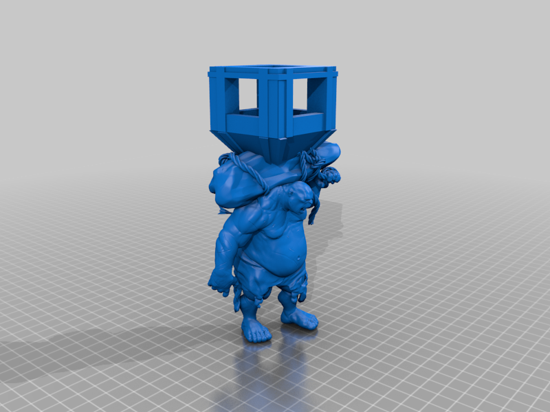 Free 3D file shoulder tower turret for this awesome ogre 👹 ・3D ...