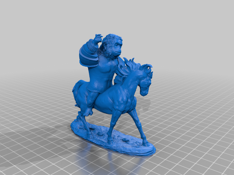 Archivo 3D gratis Horacio el Caballo y su simio sin pelo Hugh Mann 🧞‍♂️ ...