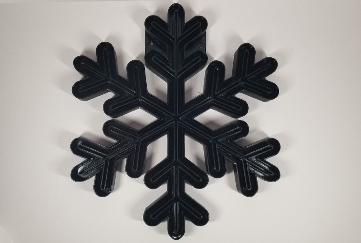 Free 3D file Minimalist Snowflake LED Neon Sign - Winter / Christmas ...