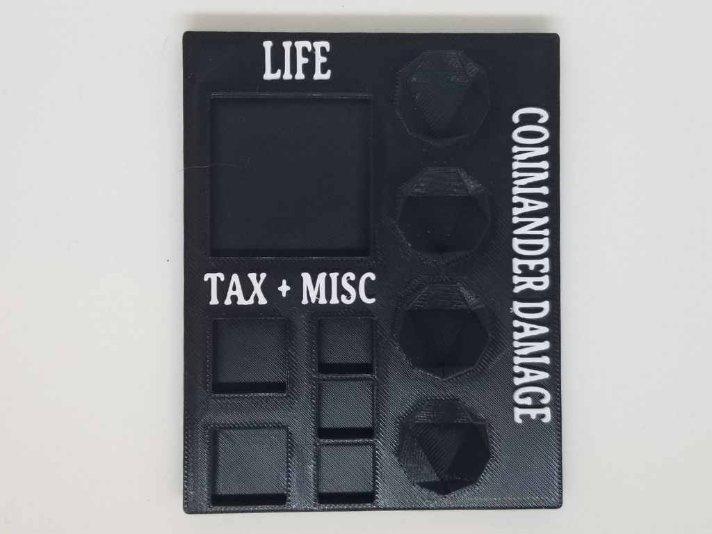 🪄 MTG Commander / EDH Tray - Compact・Free 3D File for ・Cults