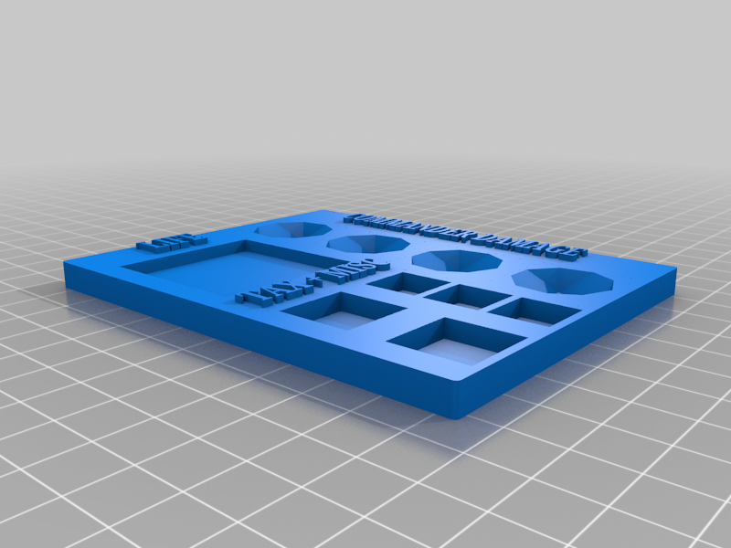 🪄 MTG Commander / EDH Tray - Compact・Free 3D File for ・Cults