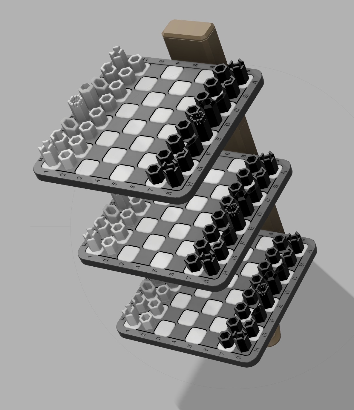 Free 3D file stackable chess tower - multiple games at ones ♟️ ・3D ...