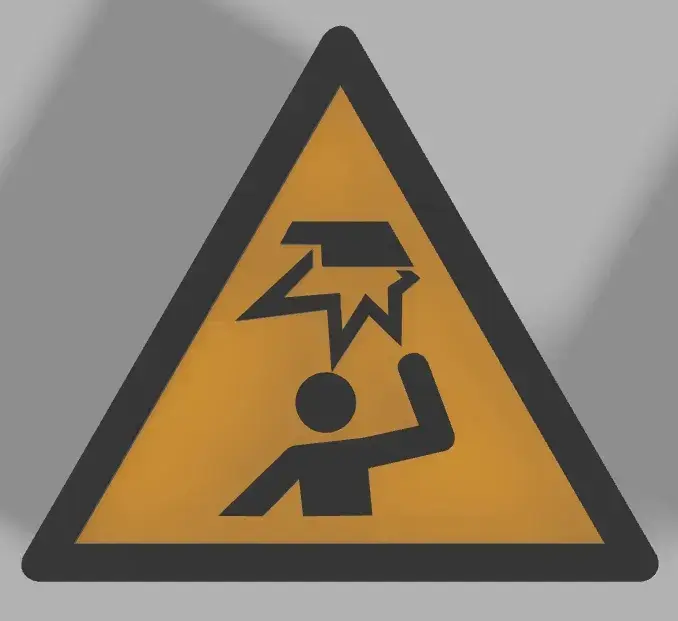 Free 3D file ISO 7010 W020 ⚠️ ・Object to download and to 3D print・Cults