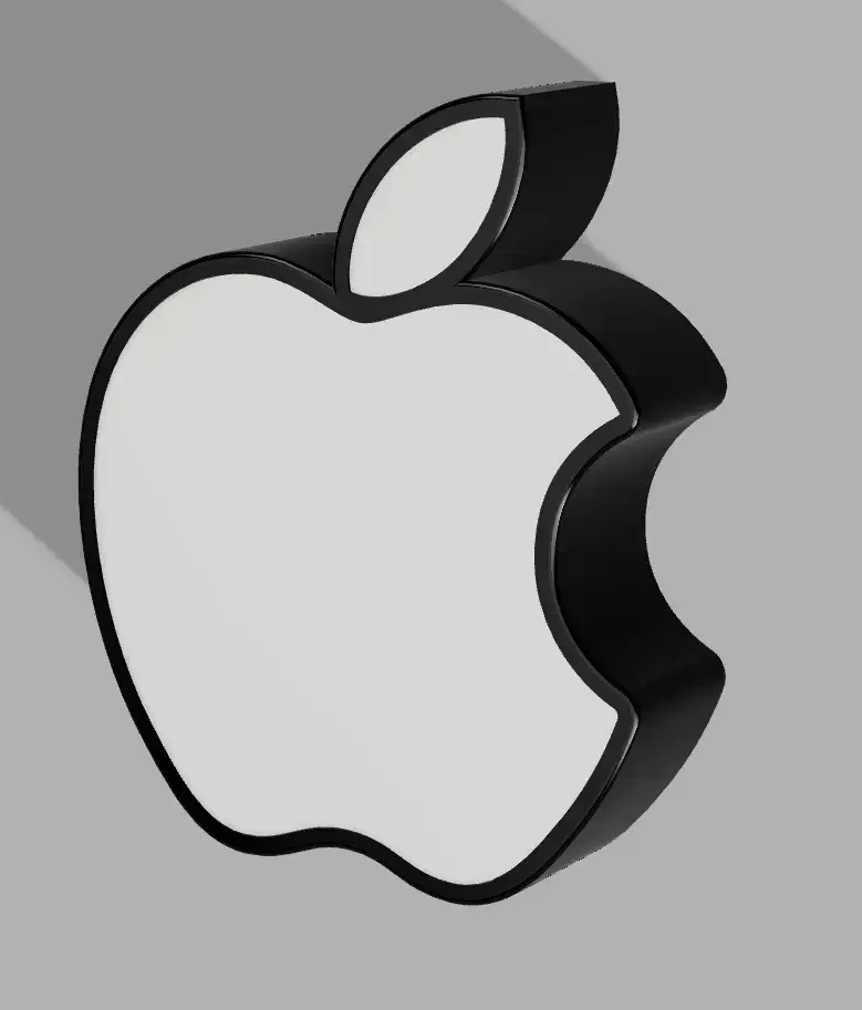 Free 3D file Apple Logo LED Light - no supports 🍎 ・Template to download ...