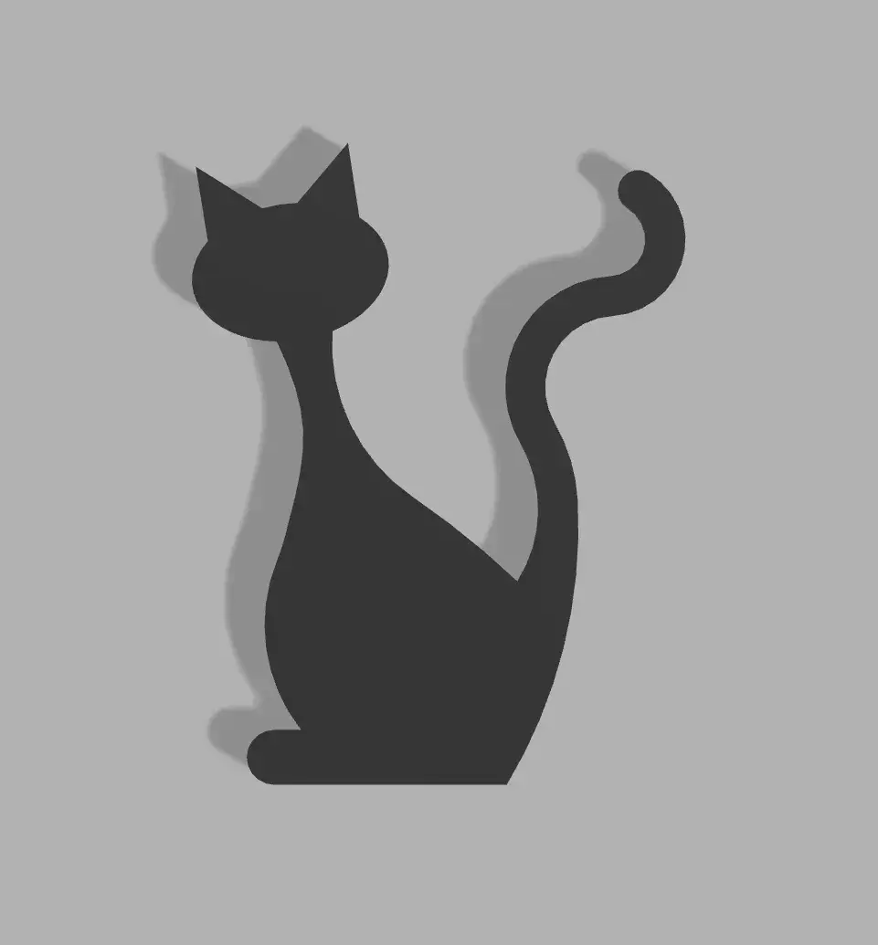 Free 3D file Cat Silhouette 🐱 ・3D printable model to download・Cults