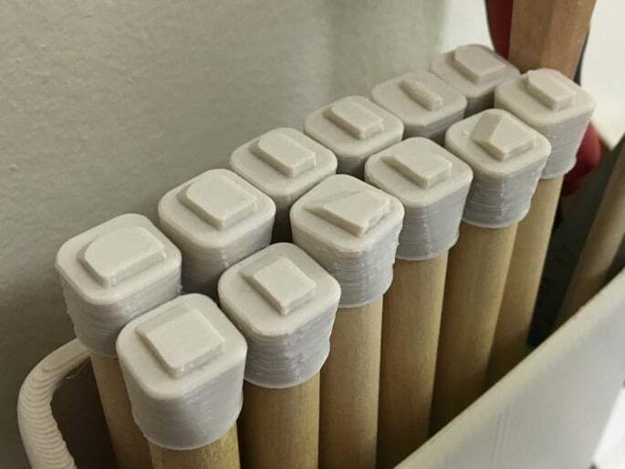 3D printing Push-Pin Organizer Insert & Chisel Cap Set・Cults