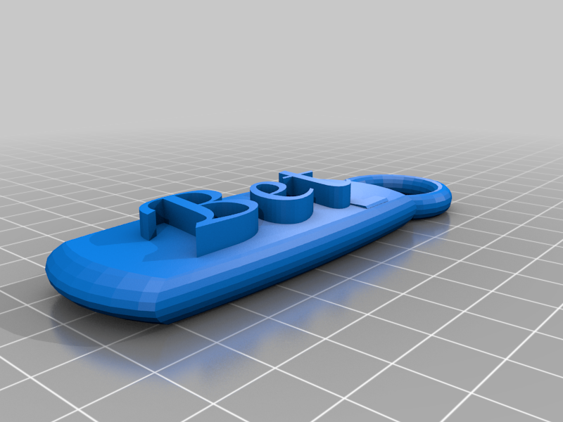 Free STL file Keychain Bet 🗝️ ・3D print object to download・Cults