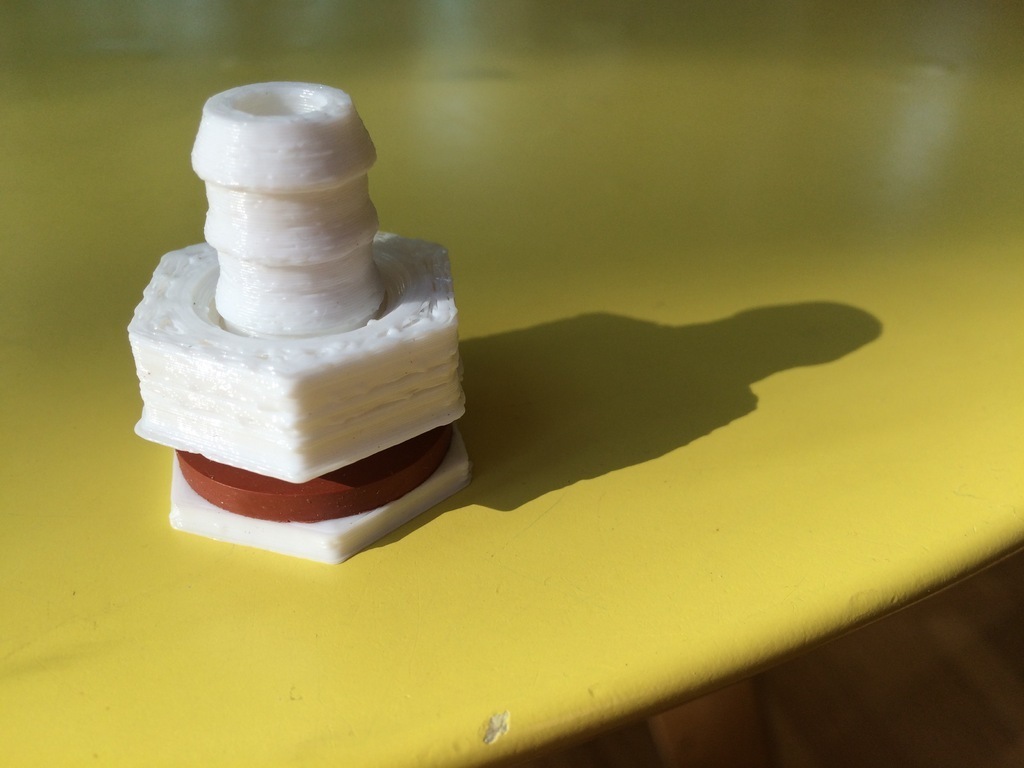 🌳 Bulkhead fitting for a 1/2" poly hose・Free 3D File for ・Cults