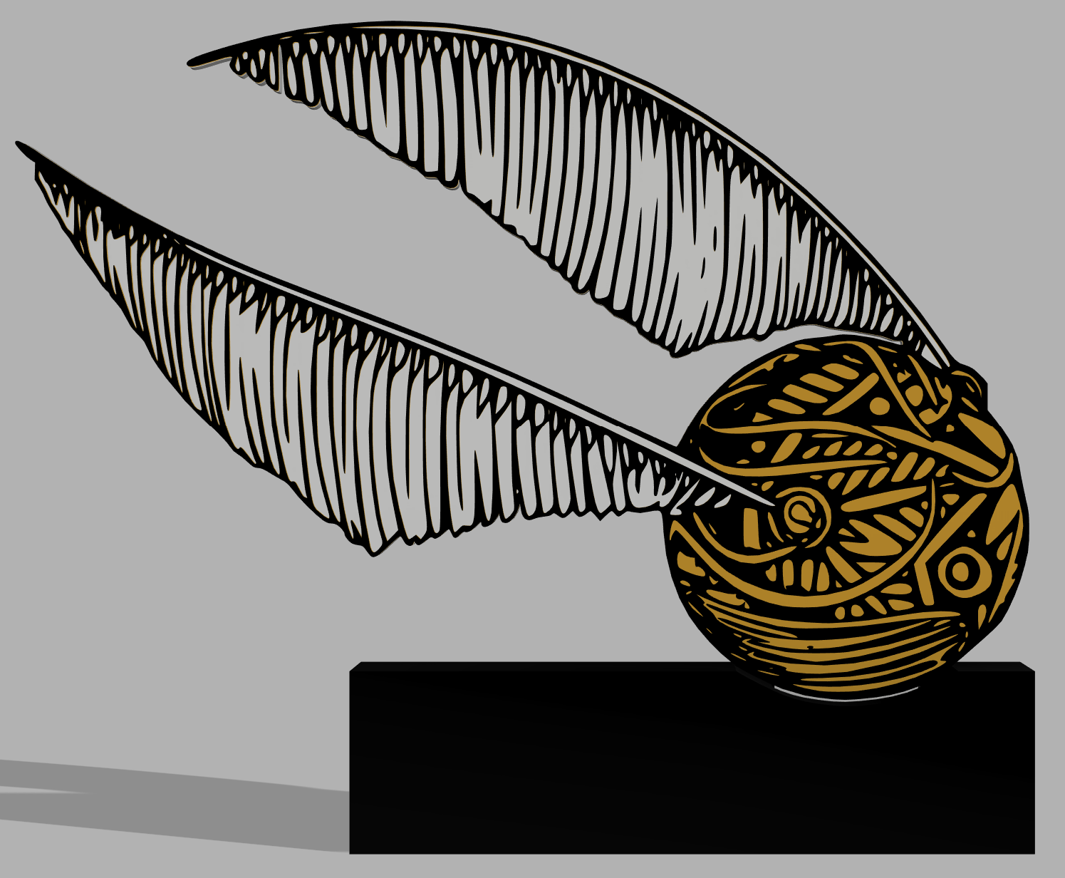 🖼️ Golden snitch stand・Free 3D File for ・Cults