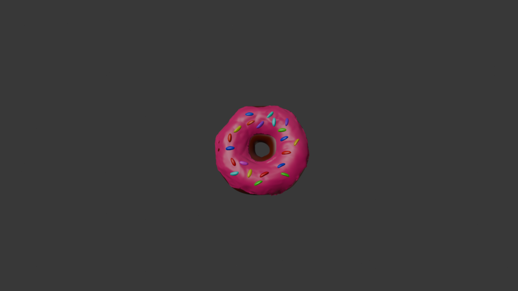 👥 Donut with sprinkles・Free 3D File for ・Cults