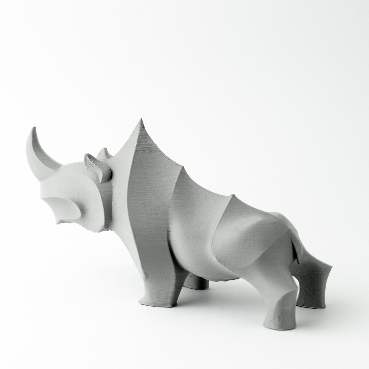 Free STL file Rhino Sculpture 🦏 ・3D printer model to download・Cults