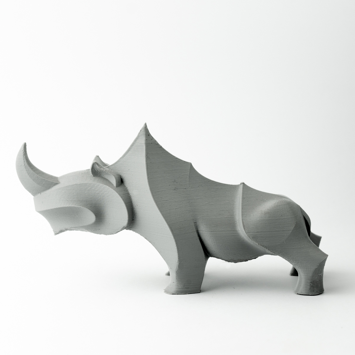 Free STL file Rhino Sculpture 🦏 ・3D printer model to download・Cults