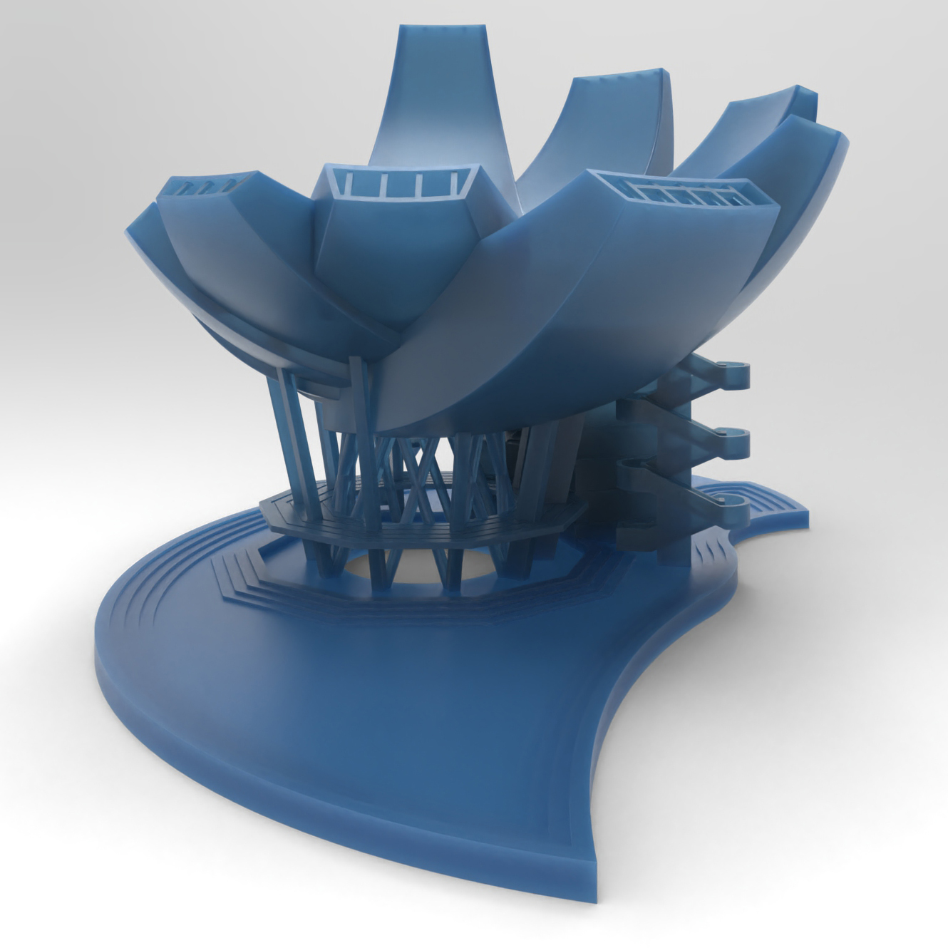3D file Art Science Museum of Singapore 🎨 ・Template to download and 3D ...