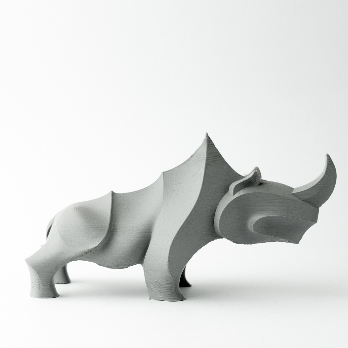 Free STL file Rhino Sculpture 🦏 ・3D printer model to download・Cults
