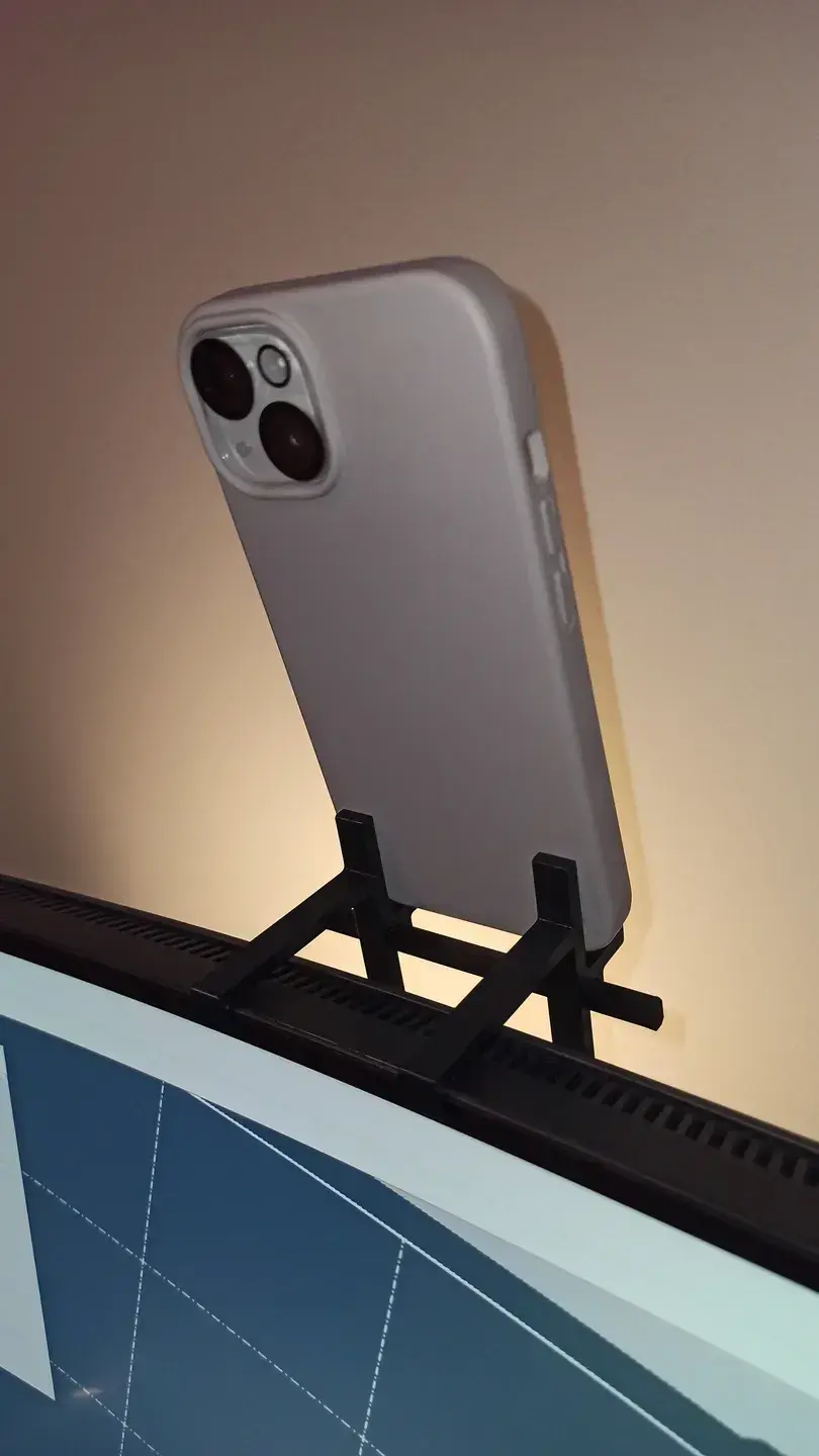 Archivo 3D gratuito Universal Monitor Phone Mount 📞 ・Objeto imprimible ...