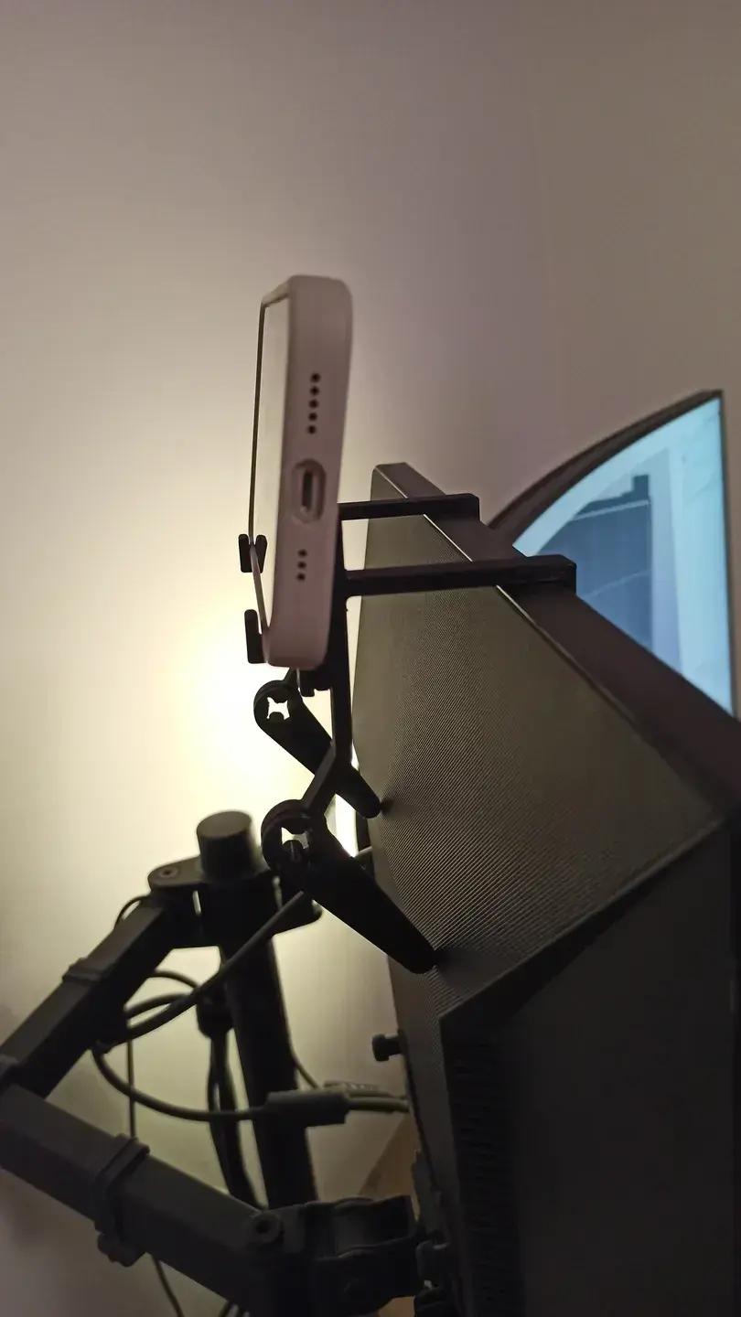 Free 3D file Universal Monitor Phone Mount 📞 ・3D printable object to ...