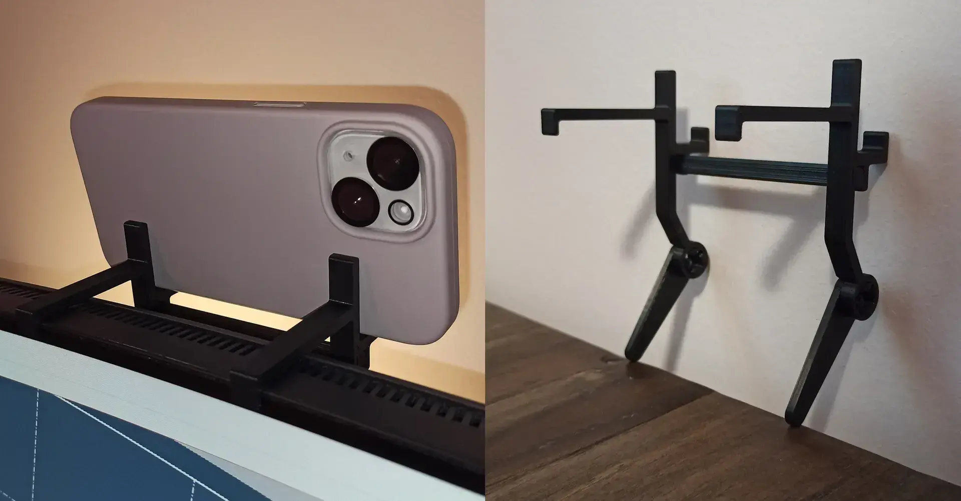 📞 Universal Monitor Phone Mount v1.0・Free STL File for 3D printing・Cults