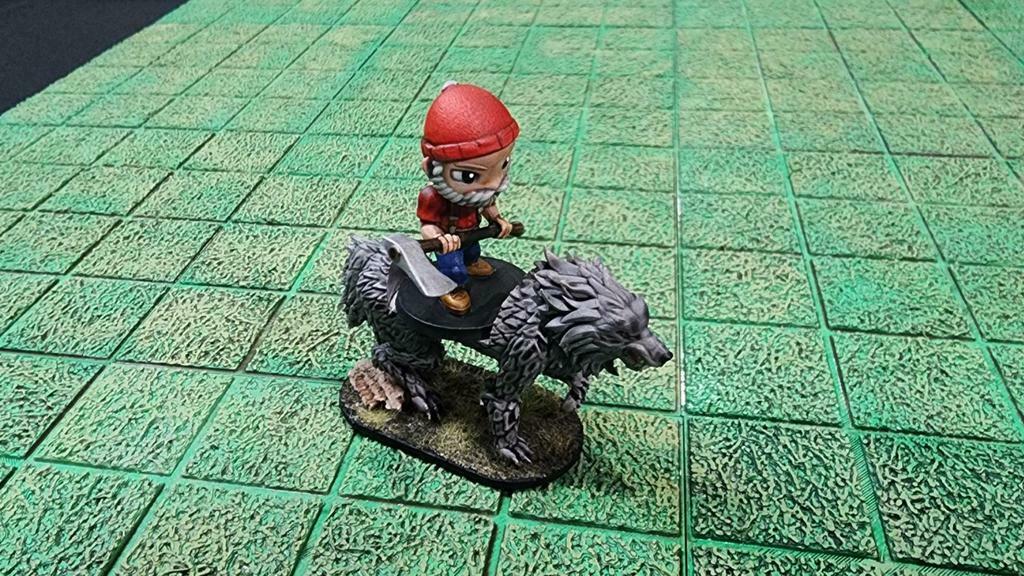 🐺 Wolf Mount Miniature with removable back for 1 inch base・Free 3D File ...