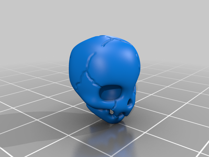 💀 Chibi Skeleton・Free 3D File for ・Cults