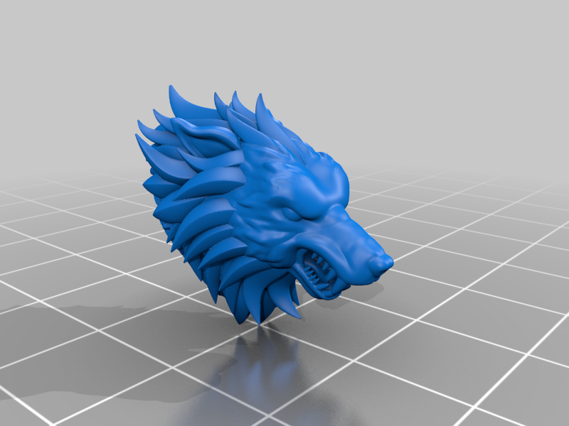 🐺 Wolf Mount Miniature with removable back for 1 inch base・Free 3D File ...