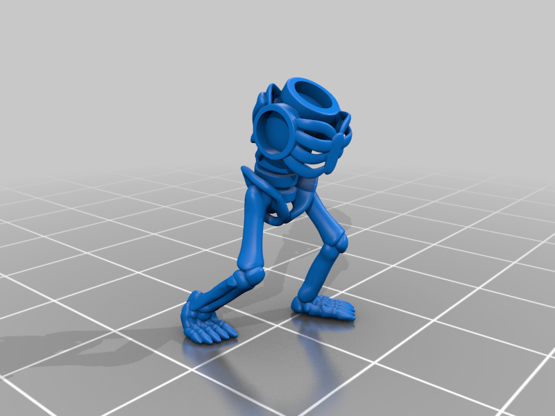 💀 Chibi Skeleton・Free 3D File for ・Cults