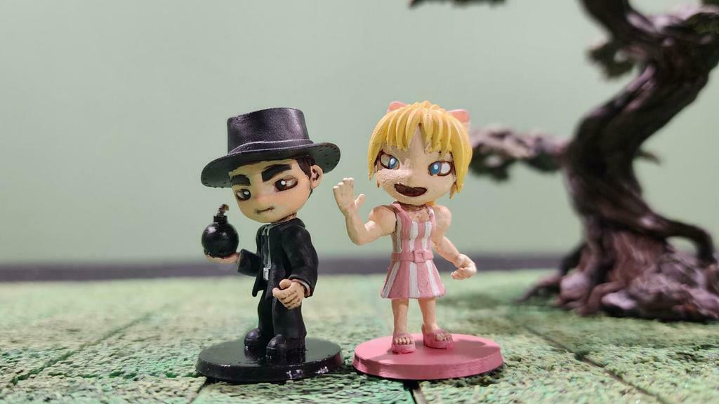 Free 3D file Barbenheimer Chibis 🎨 ・Template to download and 3D print・Cults