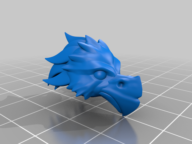 🪓 Axe Beak Bird Mount with removable back for 1 inch miniature・Free 3D ...