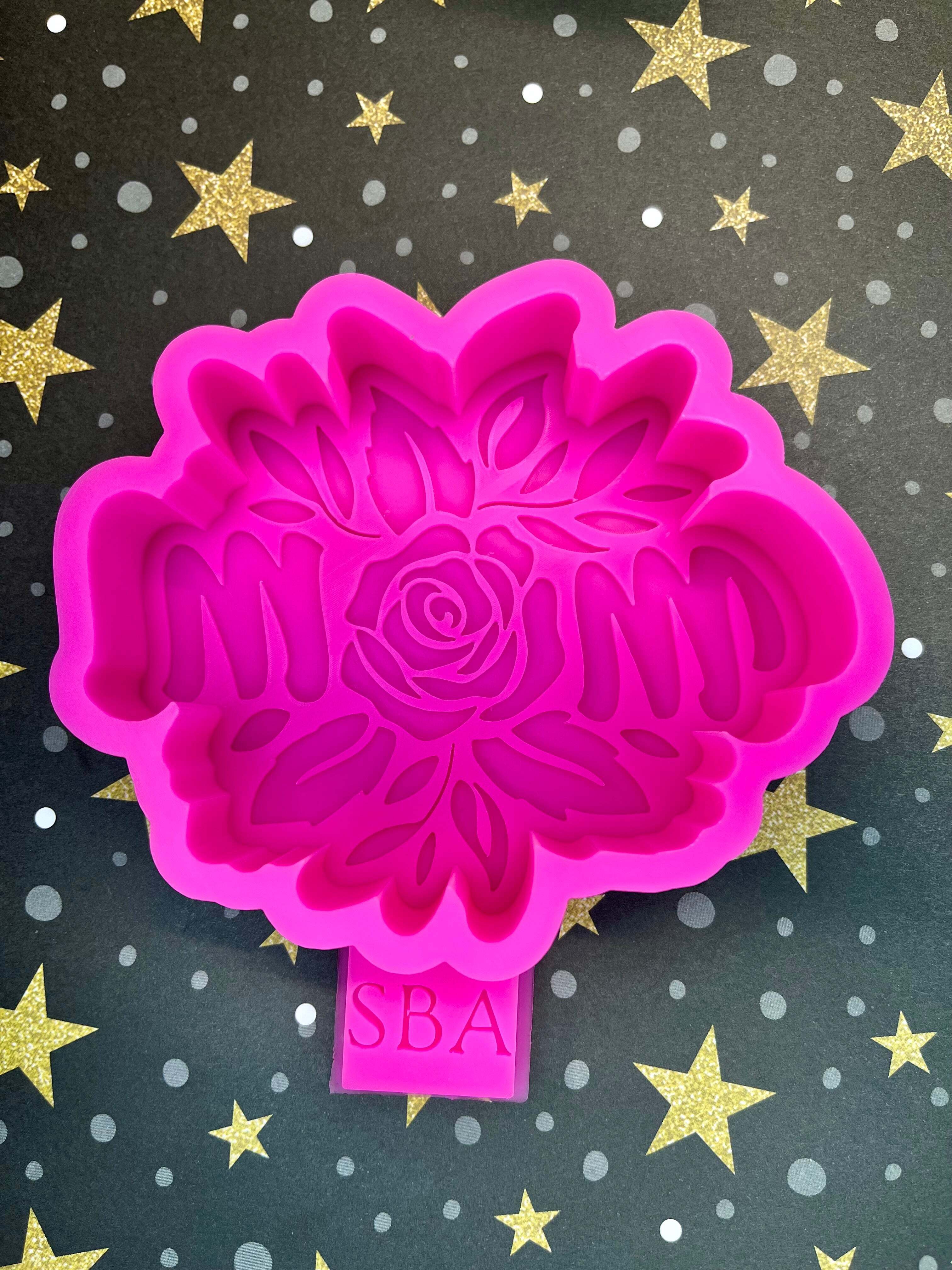 🌹 Floral Rose Mom Freshie Mold - 3D Model Mold Box for Silicone Freshie ...