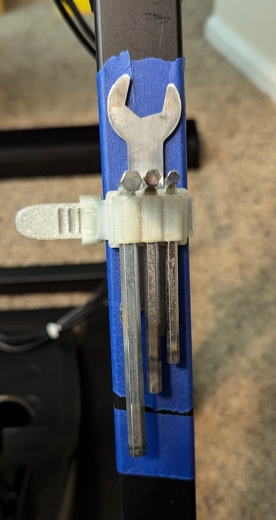 Free 3D file Cable Tie (flex) Allen Key (Hex wrench) holder 4mm, 5mm ...
