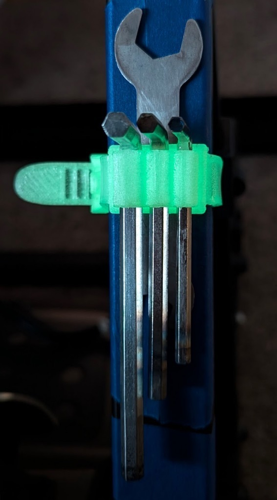 Free 3D file Cable Tie (flex) Allen Key (Hex wrench) holder 4mm, 5mm ...