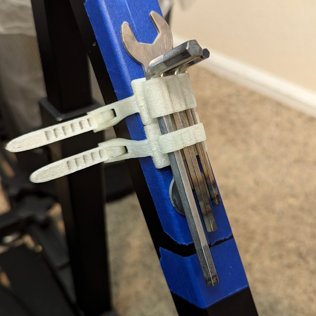 Free 3D file Cable Tie (flex) Allen Key (Hex wrench) holder 4mm, 5mm ...