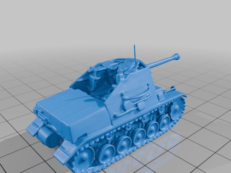 ♟ Marder II Sd.Kfz. 131・ 3D File for 3D printing・Cults
