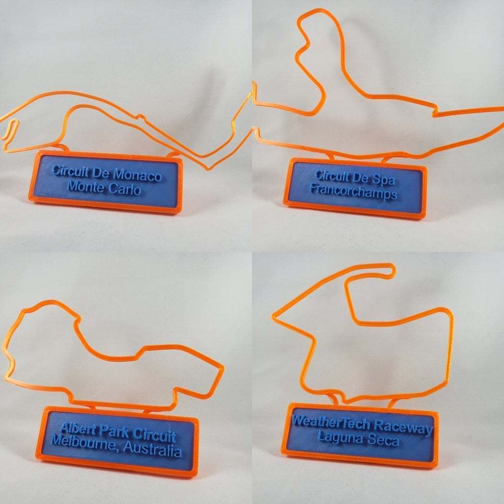 Free STL file F1 Race Tracks Display 🏎️・3D print design to download・Cults